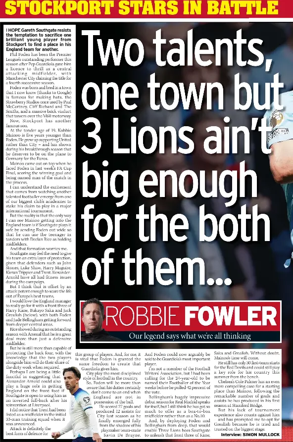 Two talents, one town but 3 Lions ain’t big enough for the both of them... ROBBIE FOWLER ...