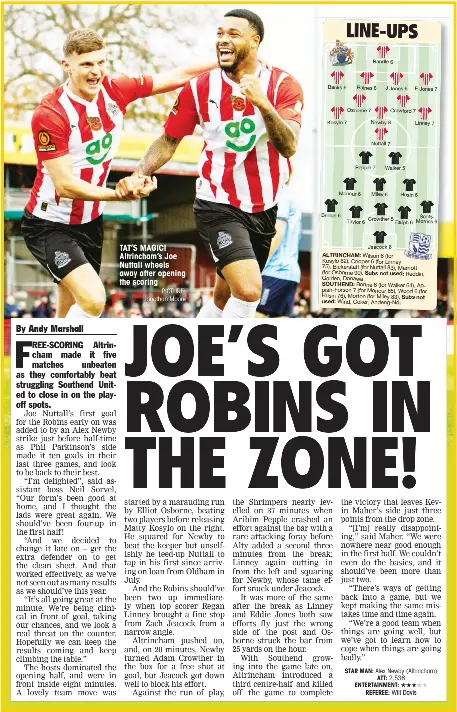 JOE’S GOT ROBINS IN THE ZONE! - PressReader