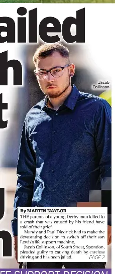 Driver jailed for crash that left parents grieving only son - PressReader