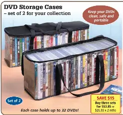 DVD Storage Cases – set of 2 for your collection - PressReader