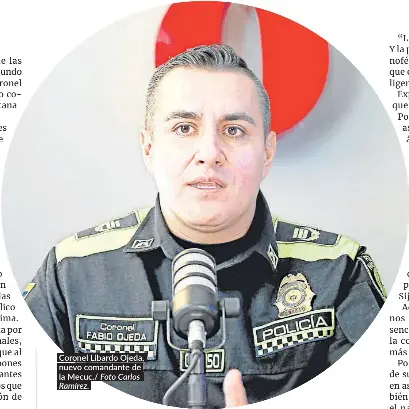 Nuevo comandante de la Mecuc apuesta por más inteligenc­ia y policía ...