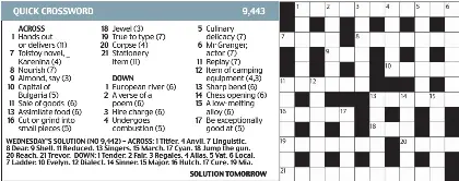 QUICK CROSSWORD - PressReader