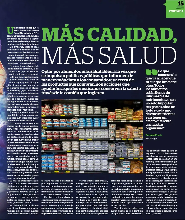 MÁS CALIDAD, MÁS SALUD - PressReader