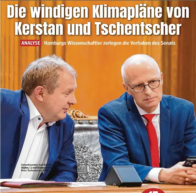 Die windigen Klimapläne von Kerstan und Tschentsch­er - PressReader