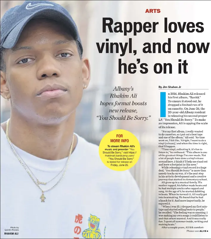 Rapper loves vinyl, and now he’s on it - PressReader