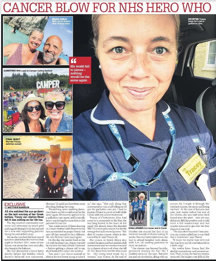 Cancer blow for NHS Hero wHo WantS to look after tHe dying I hoped to be a palliative care nurse ...