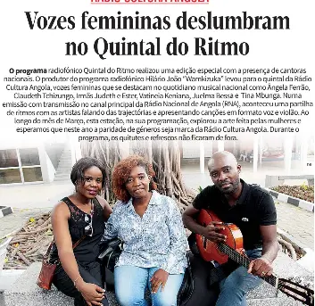 Vozes femininas deslumbram no Quintal do Ritmo - PressReader