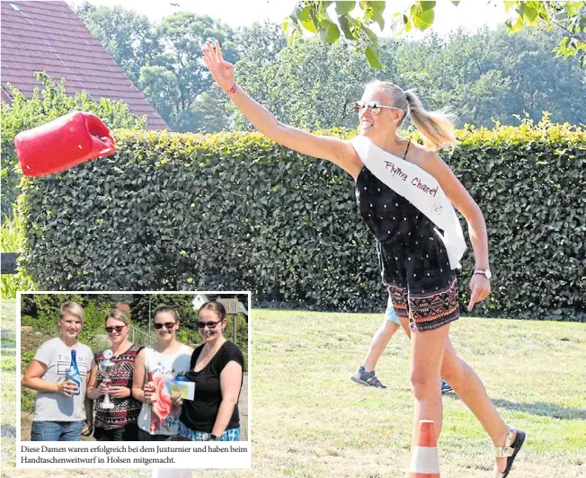 Nur für Frauen: Handtasche­nweitwurf in Holsen - PressReader