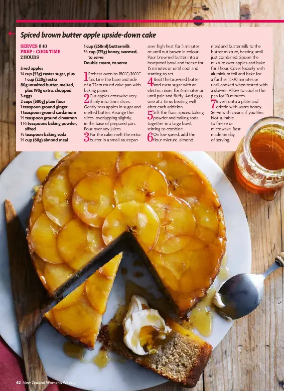 Spiced brown butter apple upside-down cake - PressReader