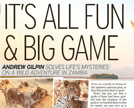 IT’S ALL FUN & BIG GAME - PressReader