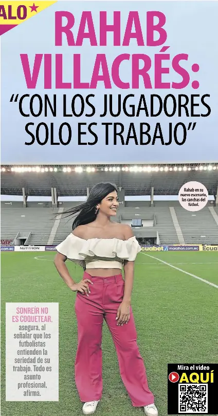 RAHAB VILLACRÉS: “CON LOS JUGADORES SOLO ESTRABAJO” - PressReader