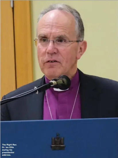 Bishop of Clogher Dr. Ian Ellis announces a new initiative in his Synod ...