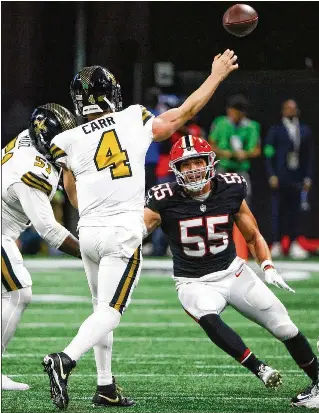 How serious is Carr’s injury? QB, Saints provide few clues - PressReader