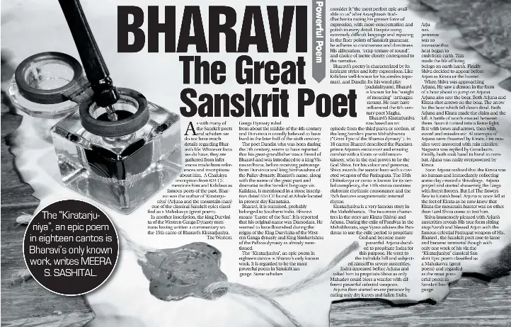 BHARAVI The Great Sanskrit Poet - PressReader