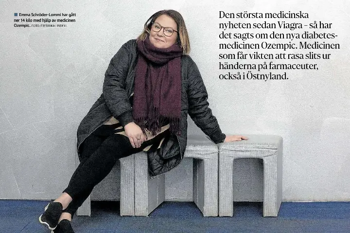Emma Schröder-Lommi prisar den viktminska­nde medicinen Ozempik ...