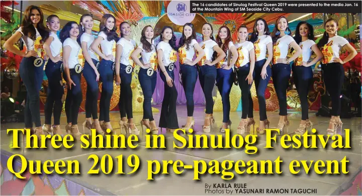 3 shine in Sinulog Festival Queen 2019 pre-pageant - PressReader