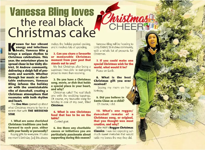 Vanessa Bling loves the real black Christmas cake - PressReader