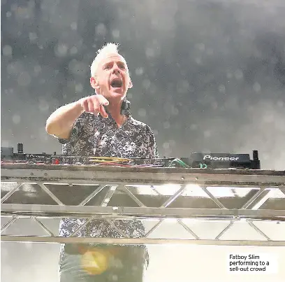Legend that is Fatboy Slim gets the city crowd jumping - PressReader