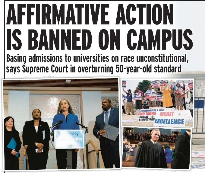 AFFIRMATIV­E ACTION UPENDED - PressReader