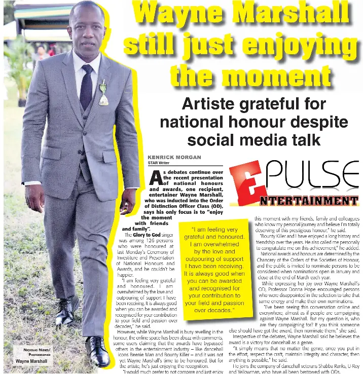 Wayne Marshall still just enjoying the moment - PressReader