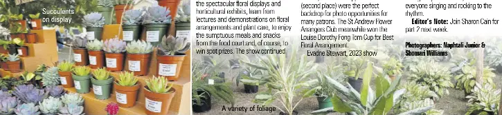 Jamaica Horticultu­ral Society’s Flower Show 2023 — “Still Growing ...