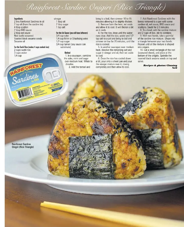 Rainforest Sardine Onigiri (Rice Triangle) - PressReader