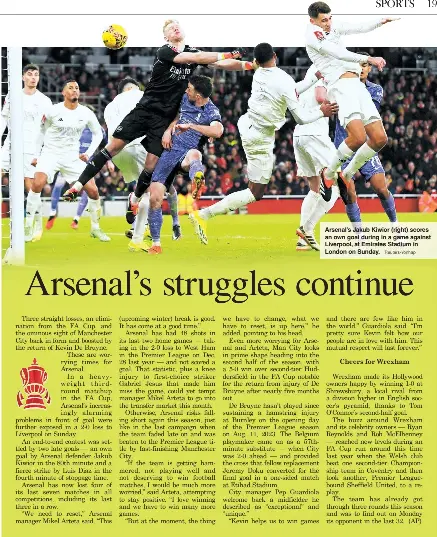 Arsenal’s struggles continue - PressReader