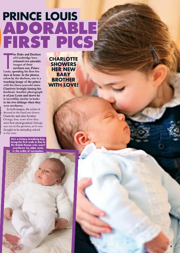 PRINCE LOUIS ADORABLE FIRST PICS - PressReader
