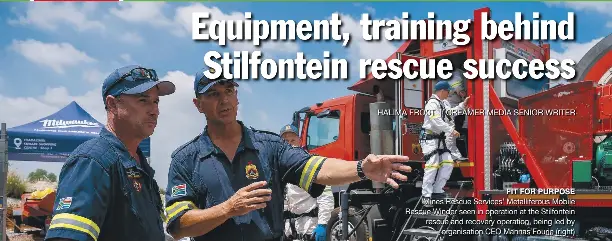 Equipment, training behind Stilfontei­n rescue success - PressReader