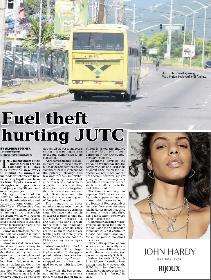 Fuel theft hurting JUTC - PressReader