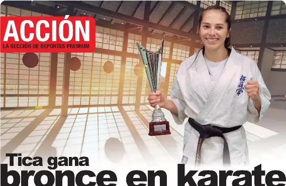 Tica gana bronce en karate y su tercera maestría el siguiente día - PressReader