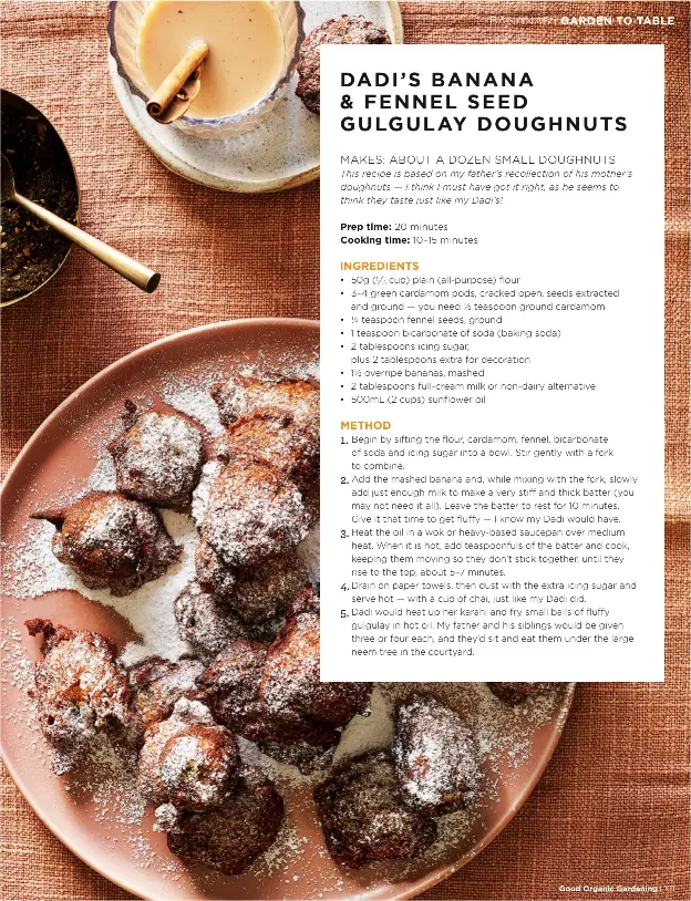 DADI’S BANANA & FENNEL SEED GULGULAY DOUGHNUTS - PressReader