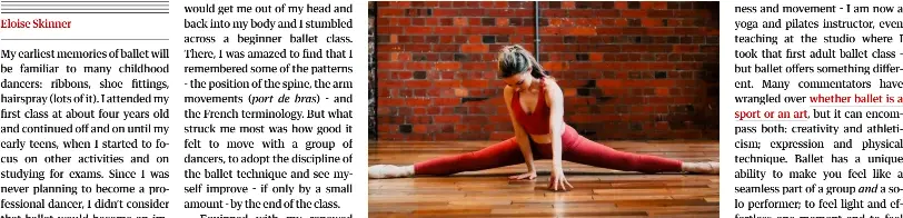 The one change that worked: I took up ballet - and learned to live in the moment - PressReader