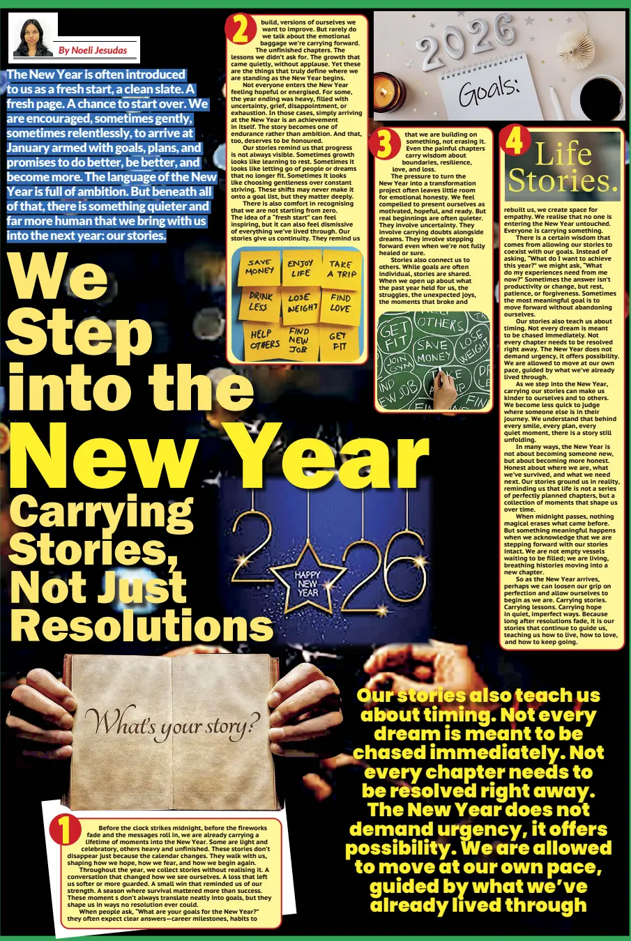 We Step into the New Year Carrying Stories, Not Just Resolution­s - PressReader
