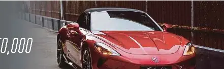 MG’s Cyberster open for bookings at below RM350,000 - PressReader