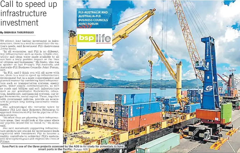Call to speed up infrastruc­ture investment - PressReader