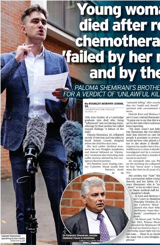 Young woman who died after refusing chemothera­py was ’failed by her ...