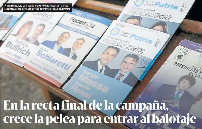 En la recta final de la campaña, crece la pelea para entrar al balotaje - PressReader