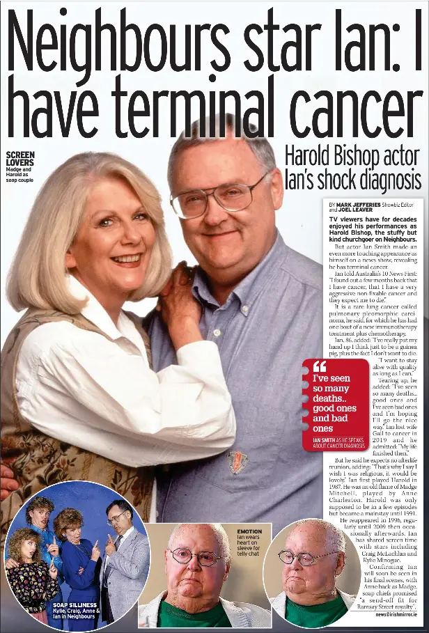 Neighbours star Ian: I have terminal cancer - PressReader