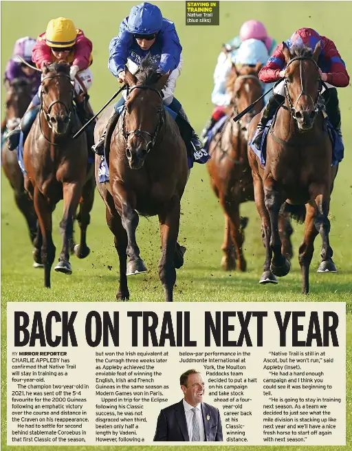 BACK ON TRAIL NEXT YEAR - PressReader