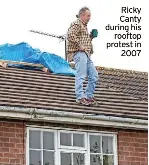 City protester ‘Ricky on the Roof’diesat74 - PressReader