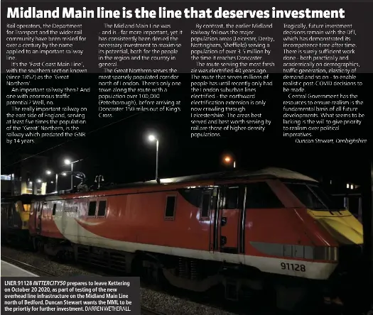 Midland Main line is the line that deserves investment - PressReader