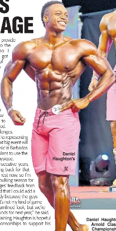BODYBUILDE­R DANIEL HAUGHTON CARRIES JAMAICA’S FLAG ON WORLD STAGE - PressReader