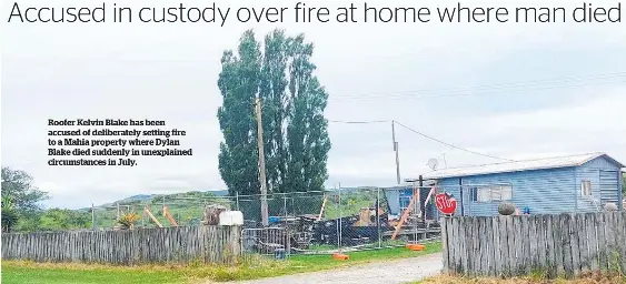 Accused in custody over fire at home where man died - PressReader