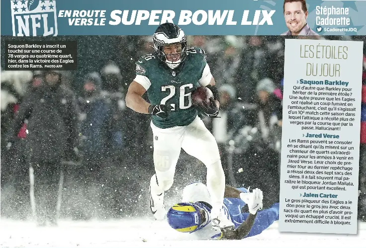 Barkley et les Eagles maîtres dans la neige - PressReader