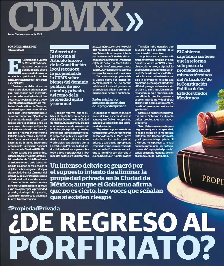 ¿DE REGRESO AL PORFIRIATO? - PressReader