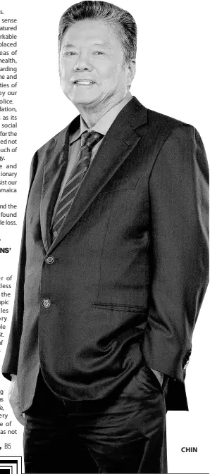 SALUTE TO LASCELLES CHIN, OJ - PressReader