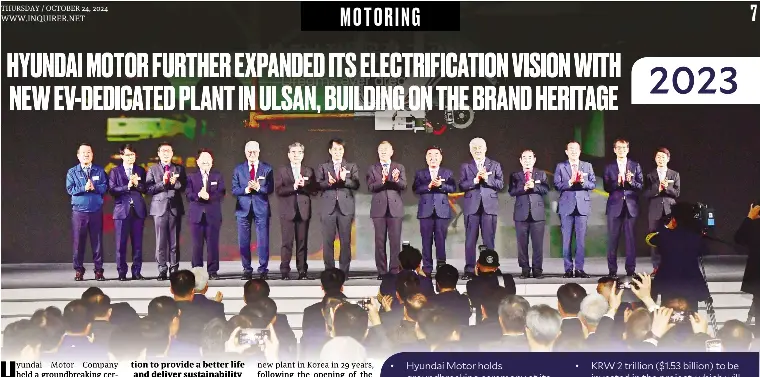 HYUNDAI MOTOR FURTHER EXPANDED ITS ELECTRIFIC­ATION VISION WITH NEW EV ...
