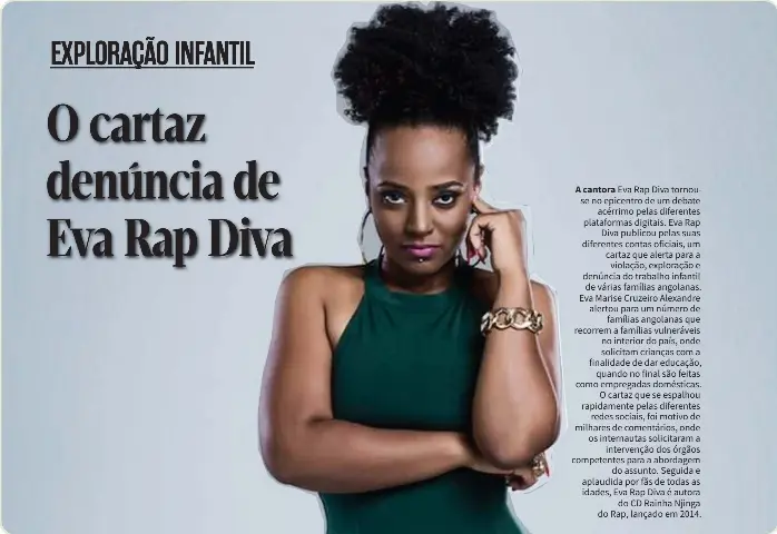 O cartaz denúncia de Eva Rap Diva - PressReader