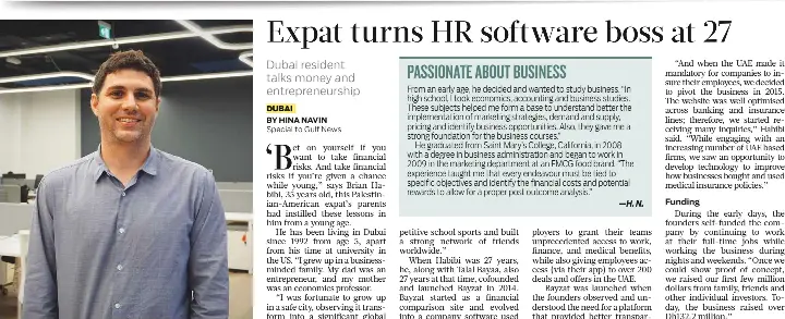 Expat turns HR software boss at 27 - PressReader